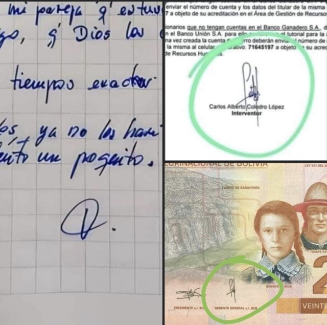 “Carta póstuma” lleva firma que no es de Colodro, según uno de los ...