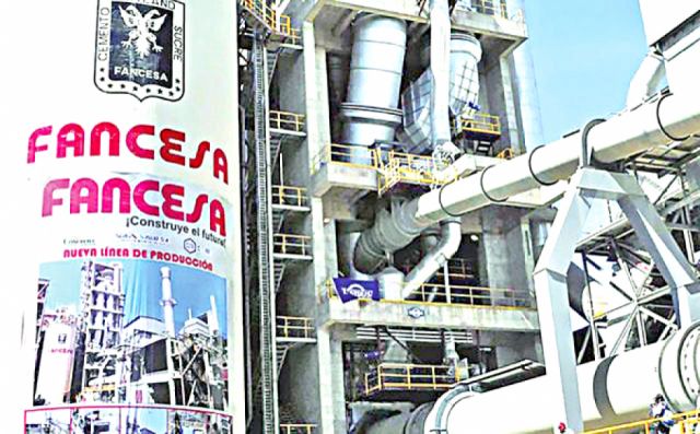 Fancesa es la tercera empresa cementera que más aporta al país