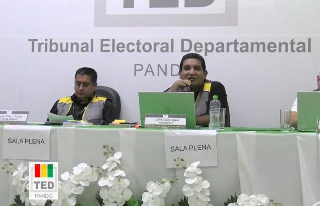 PDC consolida su victoria en Pando con el cierre total del cómputo ...